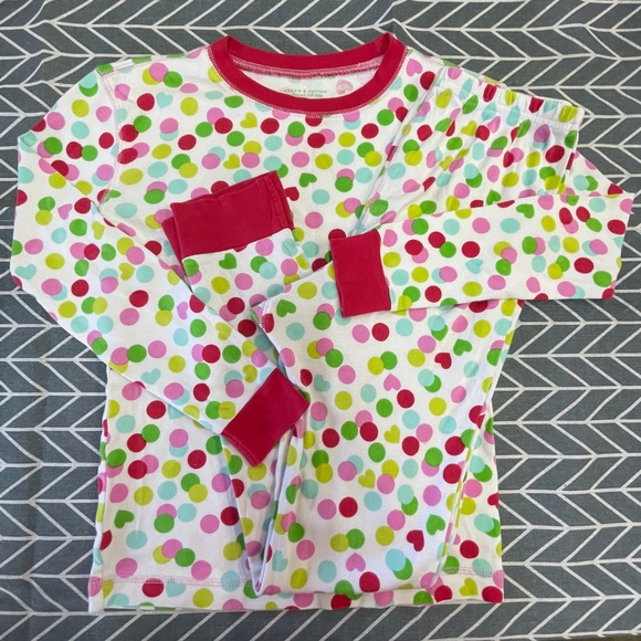 Garnet Hill | Pajamas | Garnet Hill Kids Polka Dot Heart Pajama Set ...